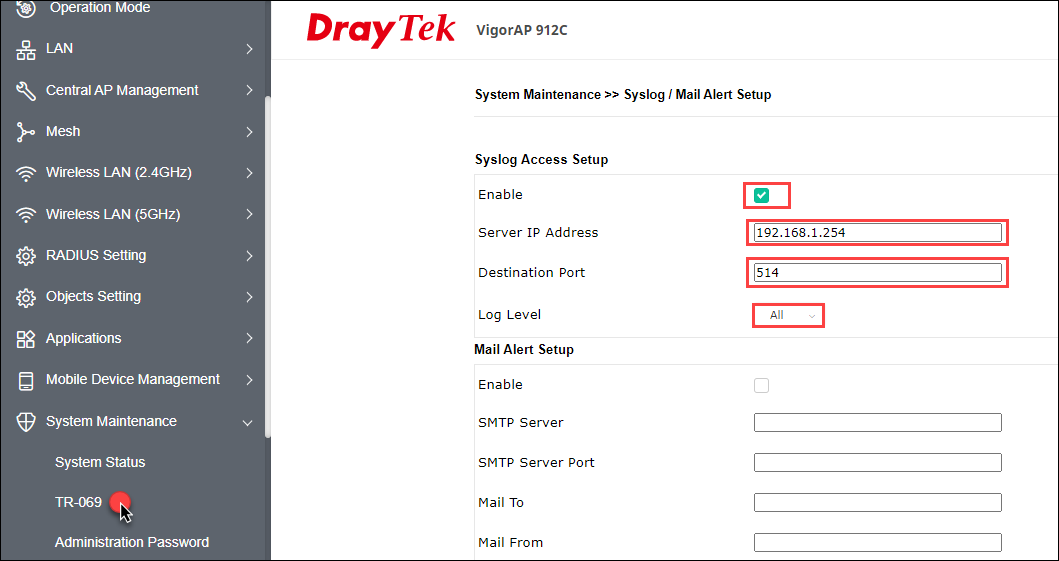 VigorAP- cấu hình lưu Syslog trên máy tính với DrayTek Syslog tool | Các hướng dẫn cơ bản cho ...